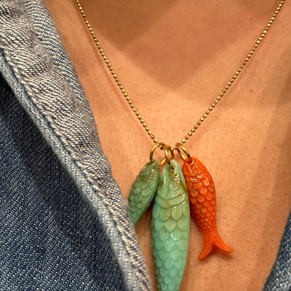 Fish Charm Necklace Pendant Jewelry Pendants for Women Fish Jewelry ...