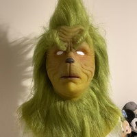 Silicone Mask Grinch Halloween Mask - Etsy Canada
