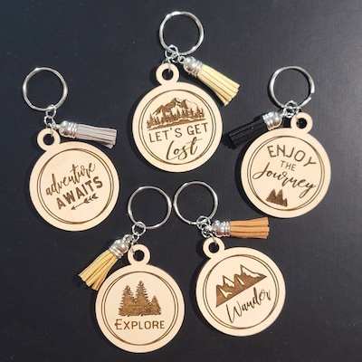 Glowforge Keychain SVG Glowforge Keychain File Laser Keychain File ...