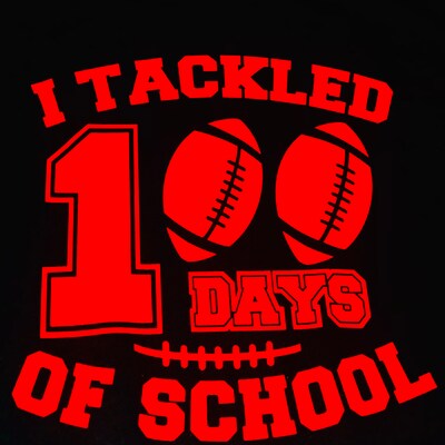 100 Days of School SVG, 100th Day of School Svg, 100 Days, Football Svg ...