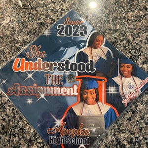 Custom Senior Graduation Cap Topper High School Grad Cap - Etsy