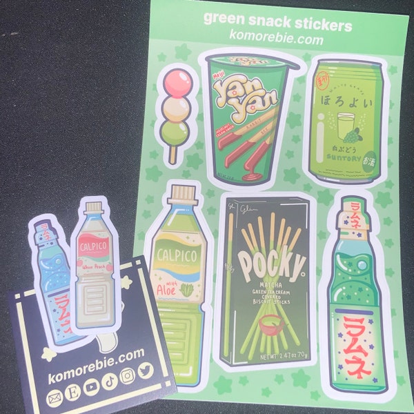 Snack Sticker Sheets - Etsy