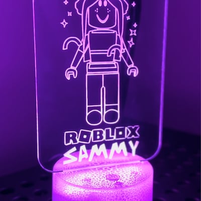 Personalised Roblox Night Light, Children's Light, Game Room, Boys ...