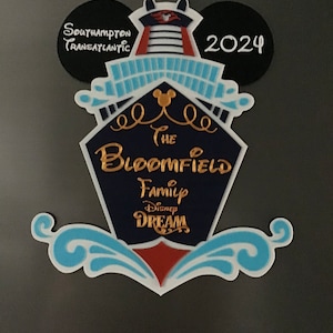 Personalised Disney Cruise Line Ship Inspired Stateroom Door Sign ...