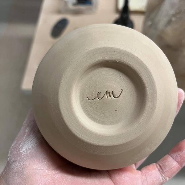 Actual Handwriting Signature Pottery Stamp, Custom Signature Stamp ...