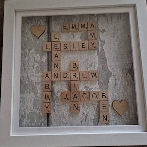 Scrabble Pictures Scrabble Frame Personalised Scrabble Picture Frames ...