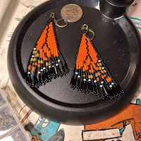 Aurora Borealis North Pole Seed Bead Fringe Earring Pattern, Northern ...