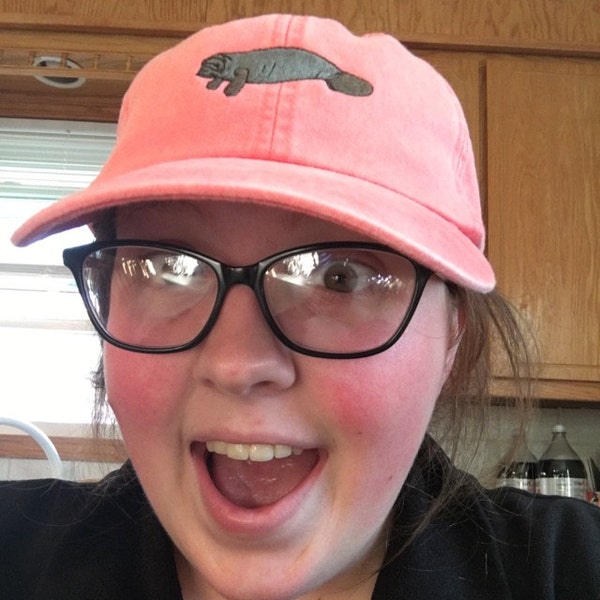 MANATEE HAT - Embroidered Sea Cow Men Women Marine Wildlife Cap - Price ...