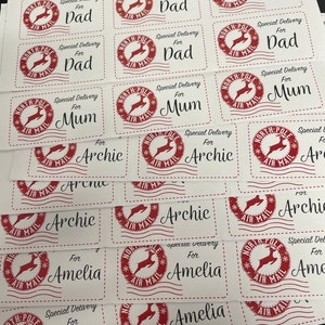 Personalised Christmas Present Stickers Gift Labels Special - Etsy