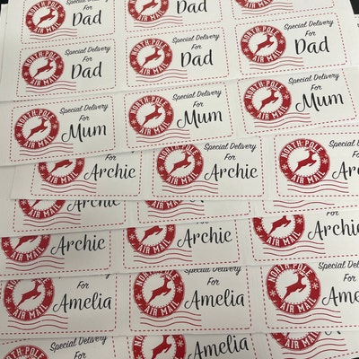 Personalised Christmas Present Stickers Gift Labels Special - Etsy