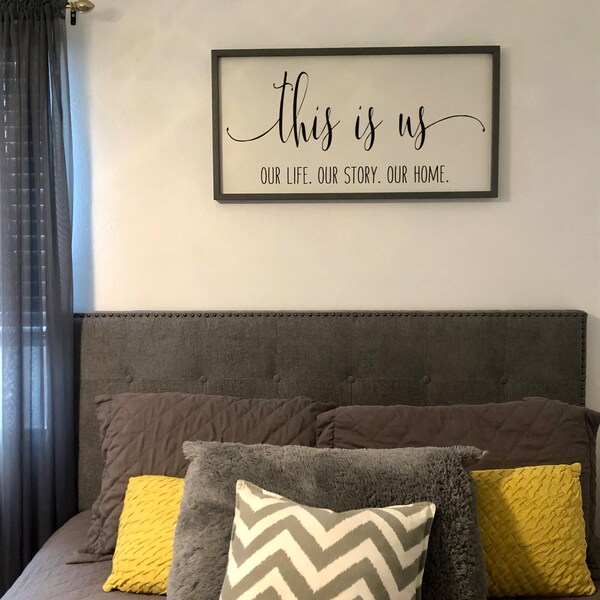This is Us Sign, Our Life Our Story Our Home, Living Room Decor ...