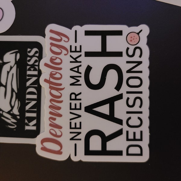 Funny Dermatology Sticker, Gift for Dermatologist, Dermatology Decal ...