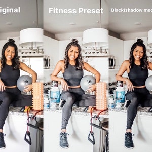 5 Fitness Mobile Lightroom Presets & Desktop, Gym Lifestyle Photo ...