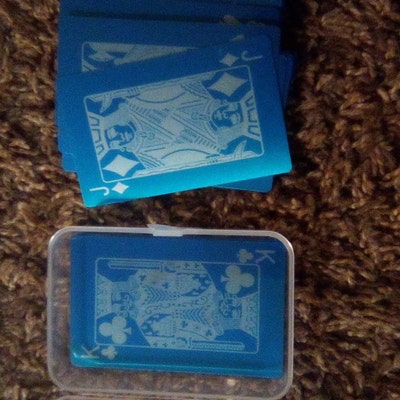 Metal Skip Cancel Undo Cards Matte Black Anodized Aluminum Laser ...