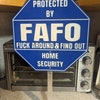 FAFO Home Security Sign - Etsy