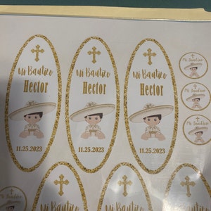 Charro Personalized Stickers /charrito Charrita Labels / Gold or Silver ...