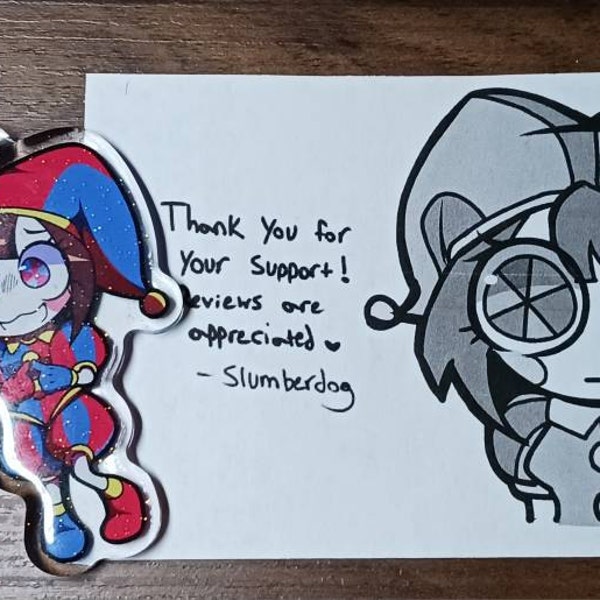 Double Sided Acrylic Keychains | the Amazing Digital Circus | Pomni ...