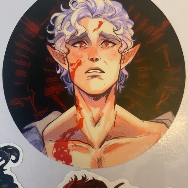 Baldur's Gate 3 Astarion Vinyl Sticker - Etsy