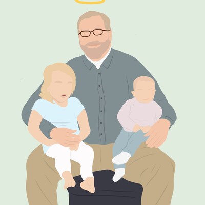 Custom Digital Family Portrait Faceless Portrait Drawing Personalized ...