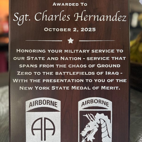 Military Plaque Award, Fully Customizable Army Plaque, Navy Plaque ...