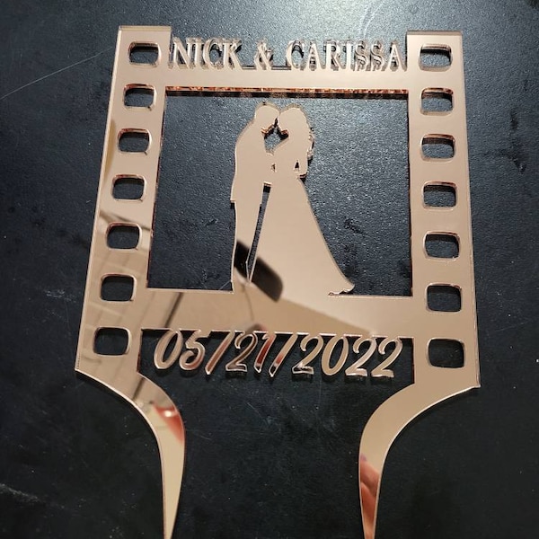 Movie Wedding Cake Topper,movie Themed Wedding Cake Topper,custom Movie ...