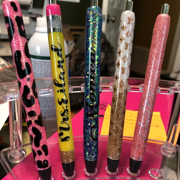 Pen Display Stand - Beadable Pen - Add Beads Pen - Clear - Easy to ...