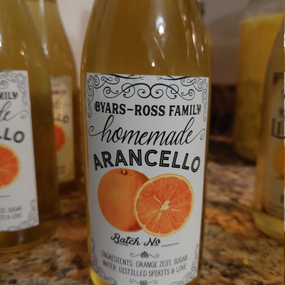Customized Label Arancello, Orange Liqueur, Homemade Grand Marnier ...