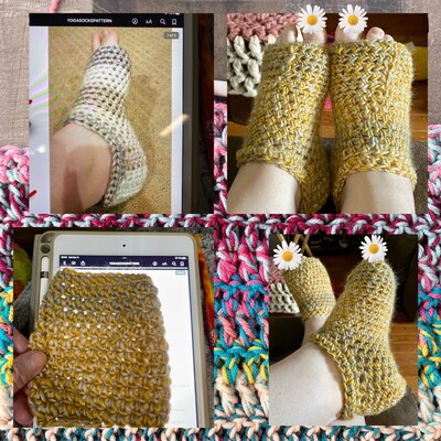 CROCHET PATTERN Toeless Yoga/pedicure Socks - Etsy