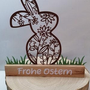 Plotterdatei Ostern SVG Hase Frühling Klötzchen Papercut Spring ...