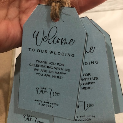 Wedding Welcome Tags Welcome Bag Tags Printable Welcome Tags Welcome ...