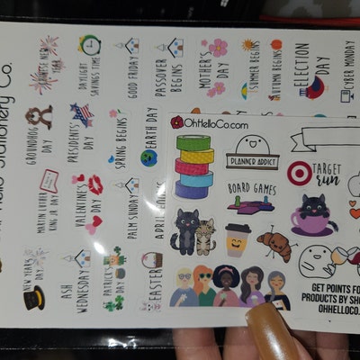 Note Page Header Sticker Set Bullet Journal, Planners, Erin Condren - Etsy