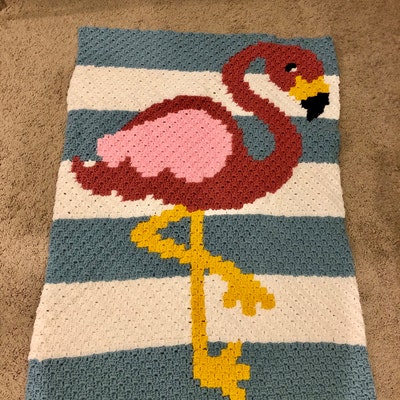 INSTANT DOWNLOAD Flamingo Crochet Graph Crochet Pattern Flamingo C2c ...