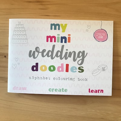 Pack of 5 Mini Alphabet Doodle Colouring Books With Crayons - Etsy