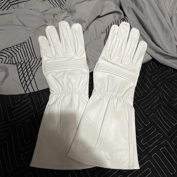 Leather Gloves for Power Rangers Cosplay/short Gauntlet/top Grain ...