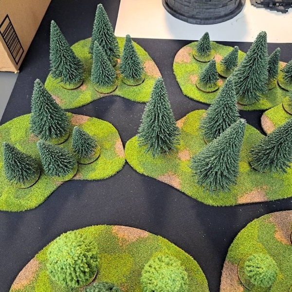 Wargame Terrain - Forest Trees Set – PAINTED - Miniature Wargaming ...