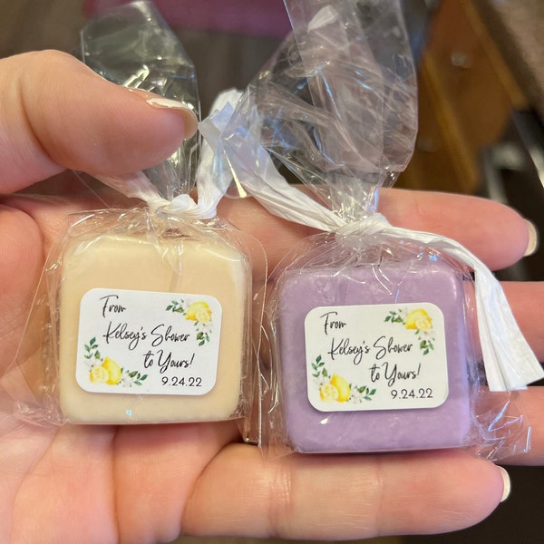 Lemon Bridal Shower Favors, Lemon Soap Favor, Lemon Theme Wedding Party ...