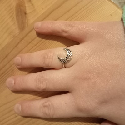 Winged 925 Sterling Silver Ring, Angel Silver and Cubic Zirconia Ring ...