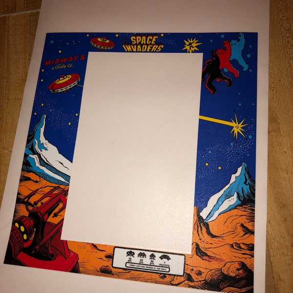 Space Invaders Arcade Monitor Bezel/sticker/decal - Etsy