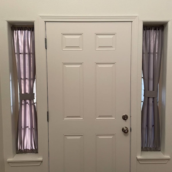 SIDELIGHT CURTAIN PANEL - Semi-private, Not Sheer, 25" Wide, Choose ...