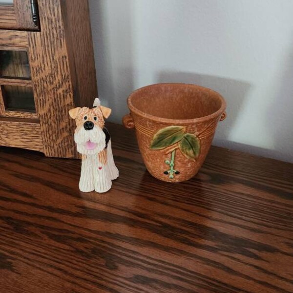 Goofy Dog,clay Dog, Dog Sculpture, Dog Business Card Holder, Hand Made ...