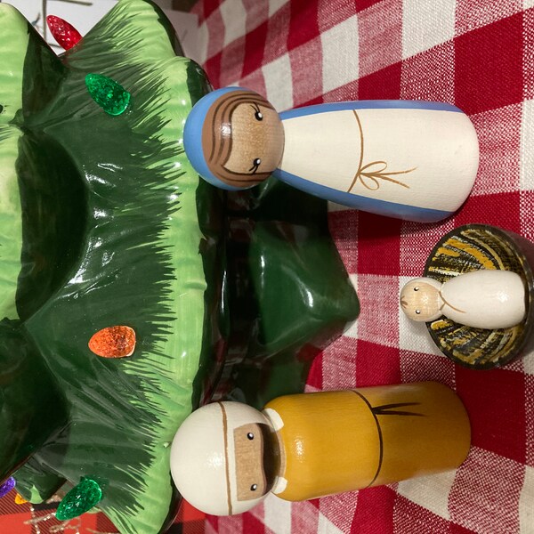 Nutcracker Peg Doll Set - Etsy