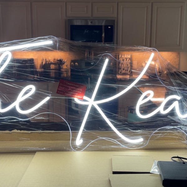 Custom Wedding Neon Sign, Battery Operated Upgrade Available | Wedding ...