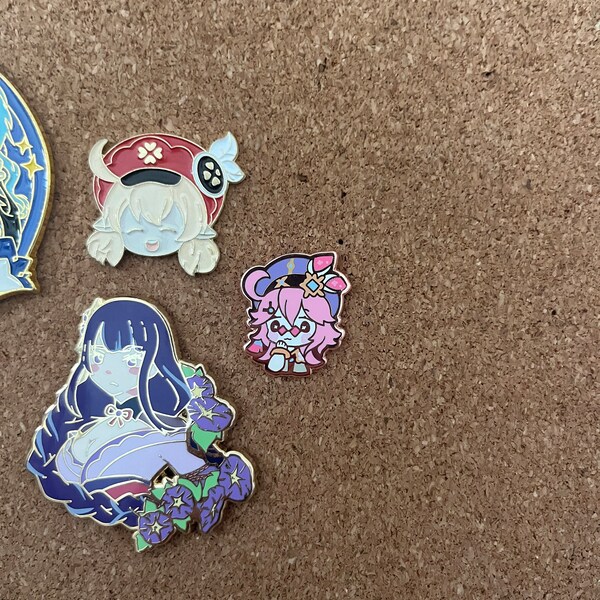 GACHA Genshin Party Chibis - Hard Enamel Pins (SET C) - Etsy