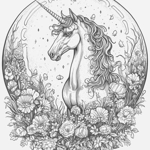 25 Little Devil Girls Grayscale Coloring Pages for Adults, Halloween ...