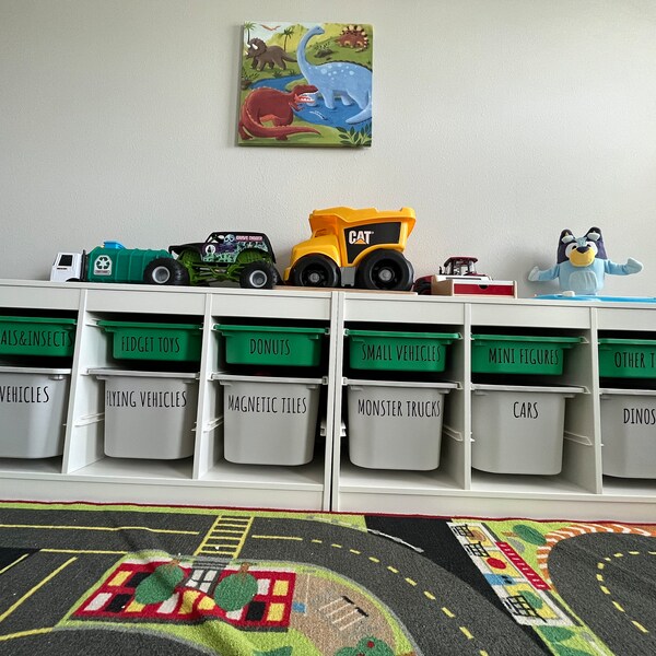 LABELS IKEA Kallax , Trofast Toy Storage Labels Playroom Kidsroom ...