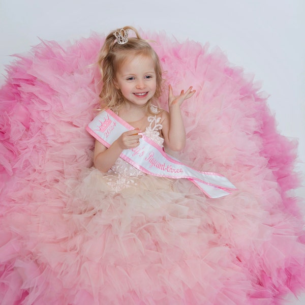 Flower Girl Dress Satin Flower Girl Dress Tulle Flower Girl Dress