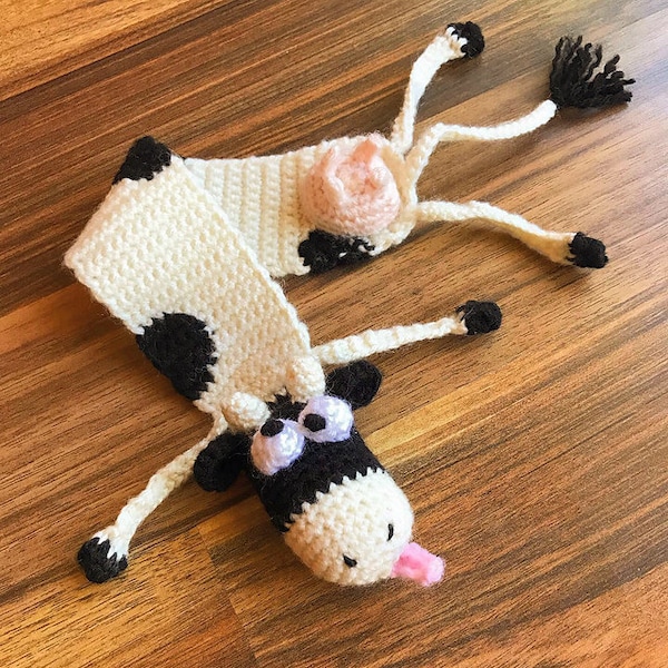 Funny Bookmark Cow Crochet Pattern, Amigurumi Tutorial - Etsy