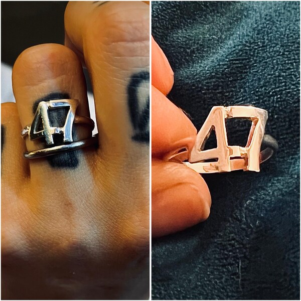 Personalized Number Numeric Ring - Custom Gift Number Jewelry, Gift for ...