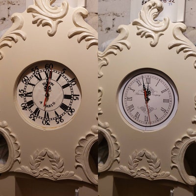 Large Vintage Clocks, Printable Clock Face, Paper Clock Face, Steampunk ...