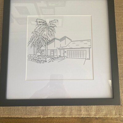 ATL Skyline Print Atlanta Art Print ATL Artwork Line Portrait Drawing ...